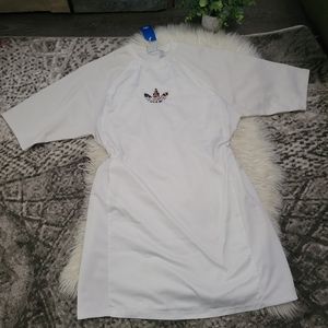 adidas | Dresses | Adidas Shortsleeved Drawstring Tee Dress Nwt | Poshmark